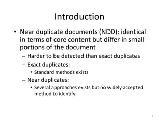 NDD Project presentation | PPTX