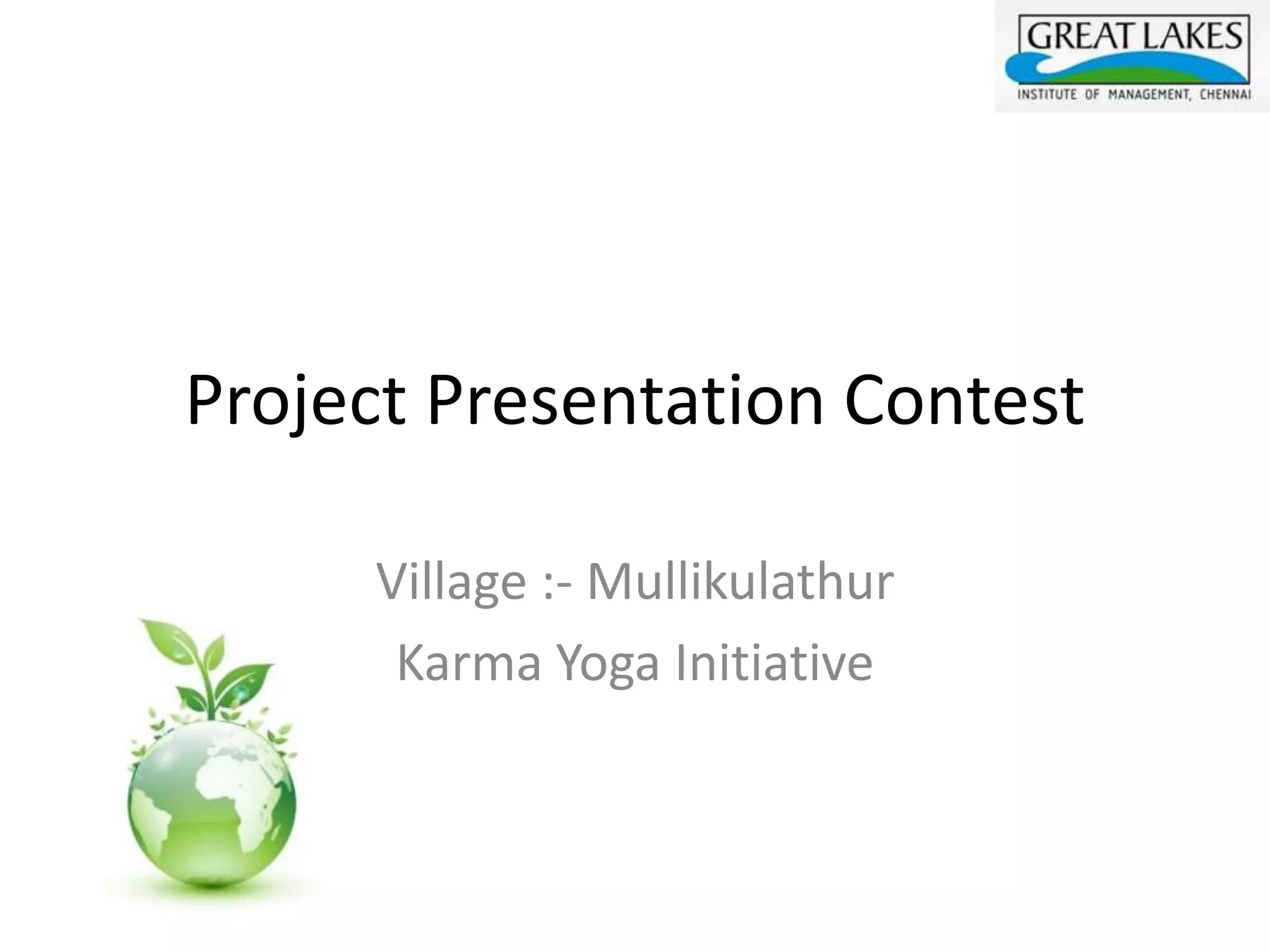 Project presentation contest | PPT