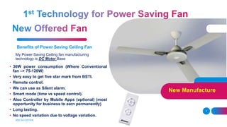 Project presentation for power saving fan | PPTX