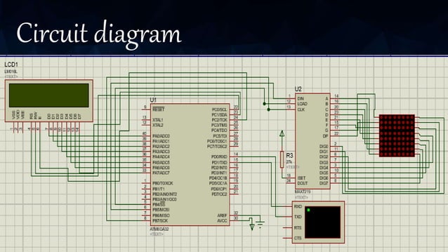 Project On Embedded System LED DOT MATRIX MOVING TEXT DISPLAY IN ATMEGA ...