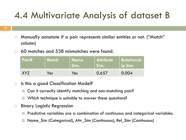 Matching Conceptual Models Using Multivariate Analysis | PDF