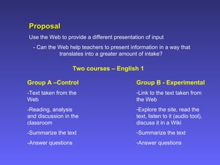 Presentation on ICT in ELT Project | PPT