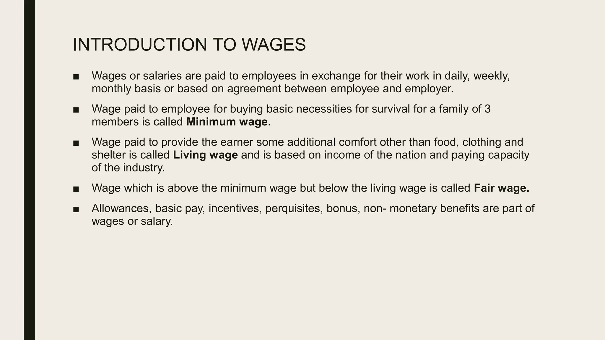Project presentation on wages historical overview (1) | PPT