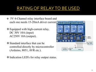 Automated load shedding using microcontroller | PPT