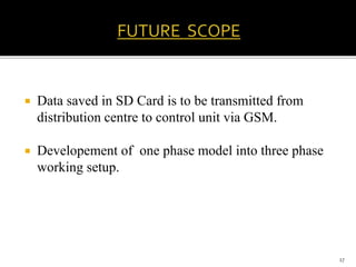Automated load shedding using microcontroller | PPT