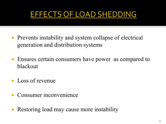 Automated Load Shedding Using Microcontroller Ppt