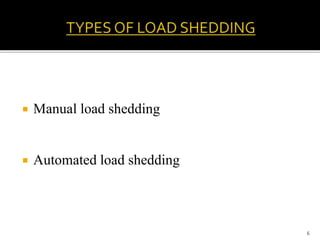 Automated load shedding using microcontroller | PPT