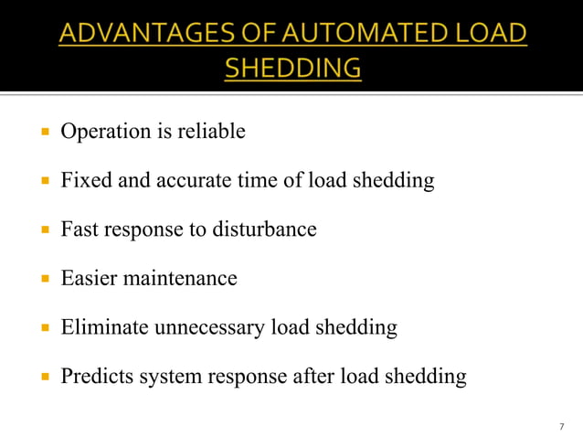 Automated load shedding using microcontroller | PPT