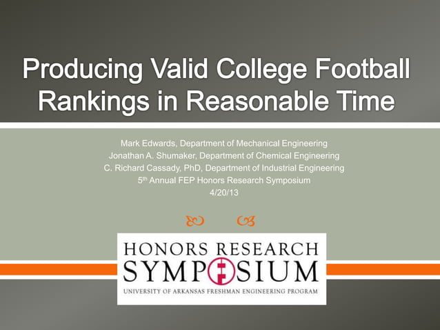 Honors Research Colloquium Presentation Slides | PPTX