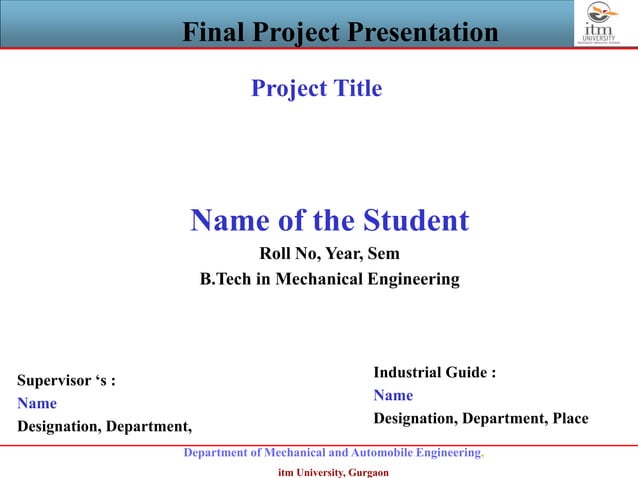 Project presentation template | PDF