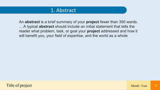 Project presentation template.docx | Free Download