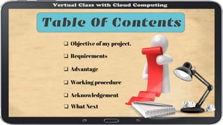 Virtual class Project slide | PPTX