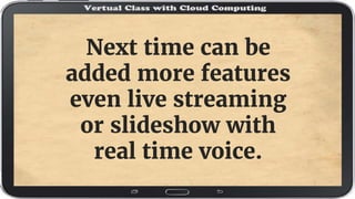 Virtual class Project slide | PPTX