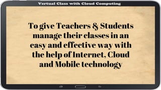 Virtual class Project slide | PPTX