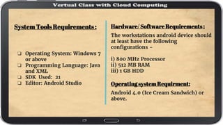 Virtual class Project slide | PPTX
