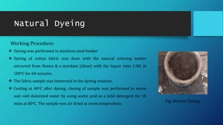 Dyeing With Natural Dye from Henna Paste | PPTX