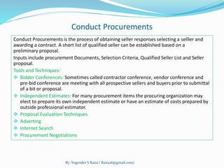 Project Management-Project procurement Management | PPTX