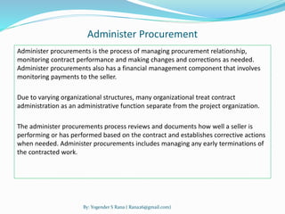 Project Management-Project procurement Management | PPTX