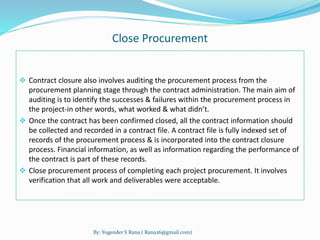 Project Management-Project procurement Management | PPTX