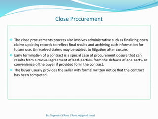 Project Management-Project procurement Management | PPTX