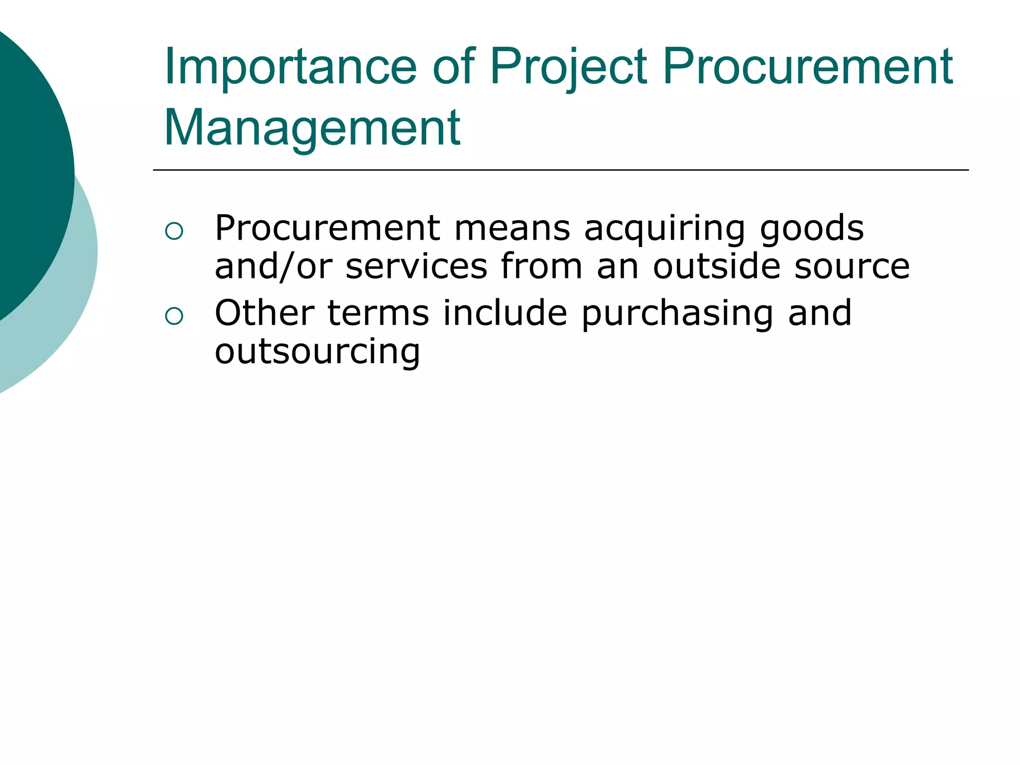 Project procurement Management.ppt