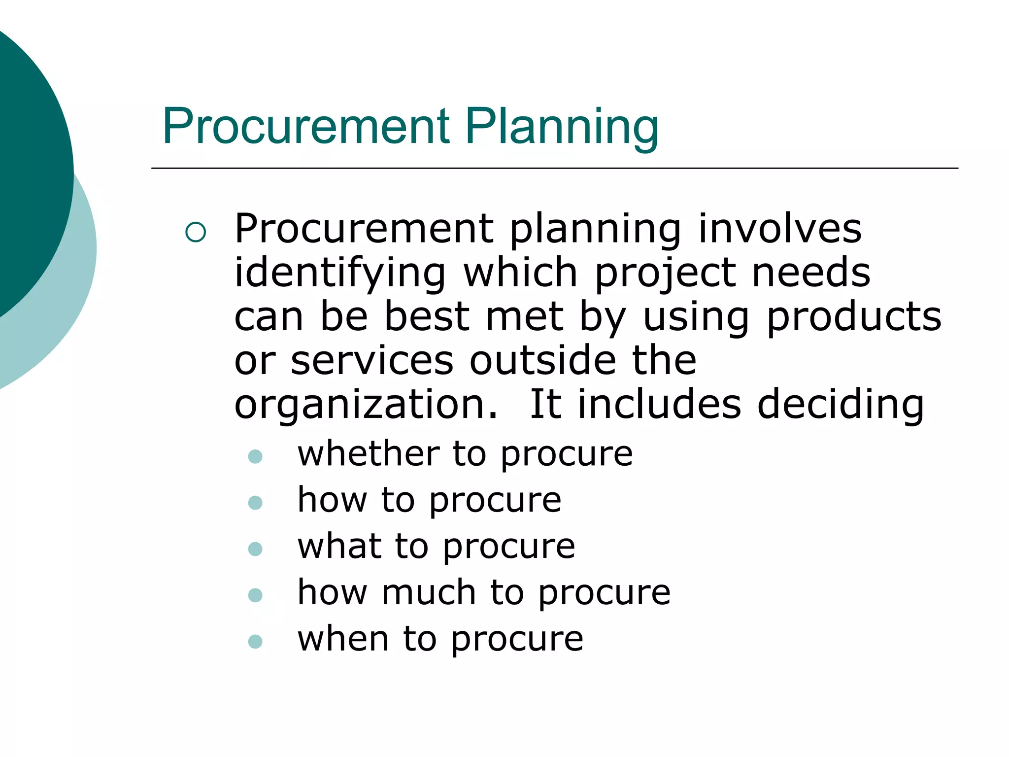 Project procurement Management.ppt