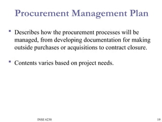 Project Procurement Management for computer.ppt
