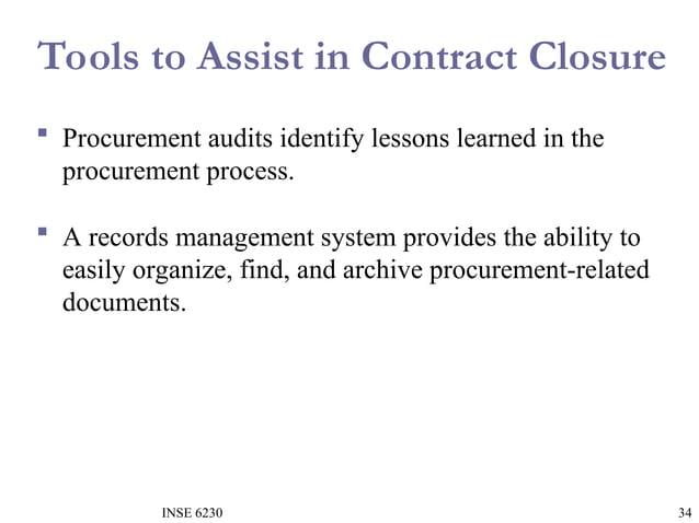 Project Procurement Management for computer.ppt