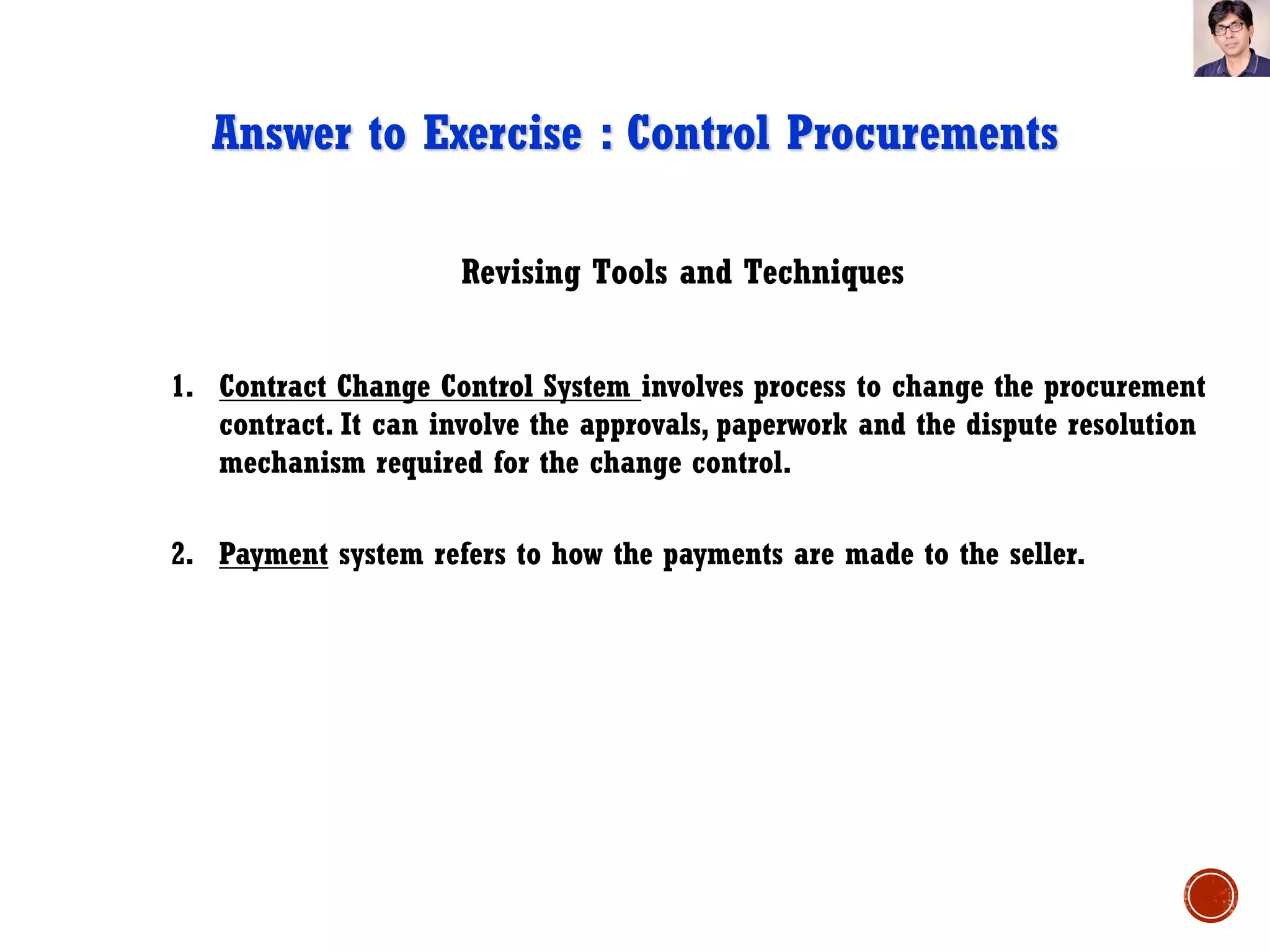 Project procurement management PMBOK Sixth Edition | PDF