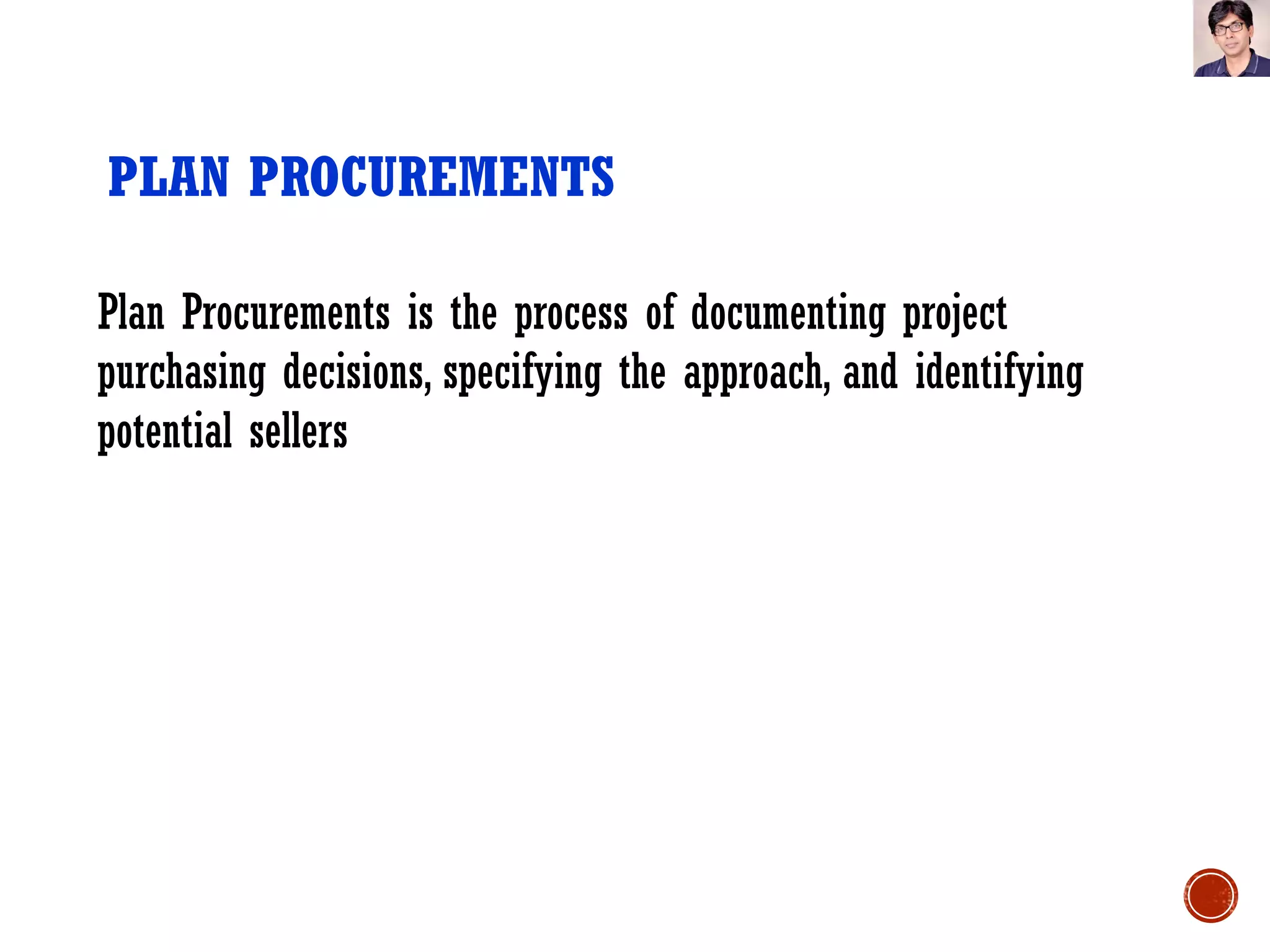 Project procurement management PMBOK Sixth Edition | PDF