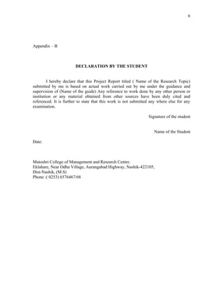 Project proforma | DOC
