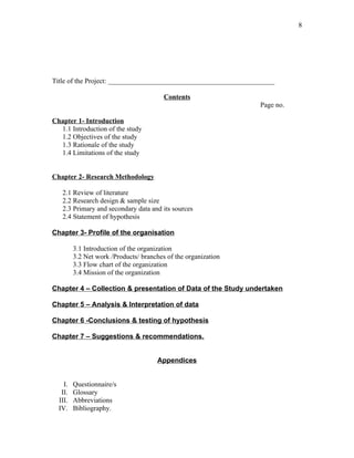 Project proforma | DOC