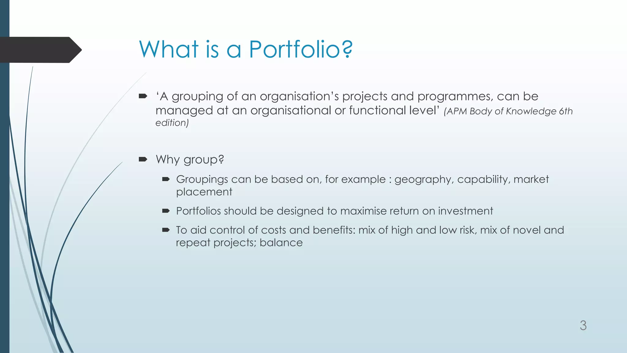 Projects programmes and portfolios, so what is the difference? | PPT