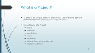 Projects programmes and portfolios, so what is the difference? | PPT