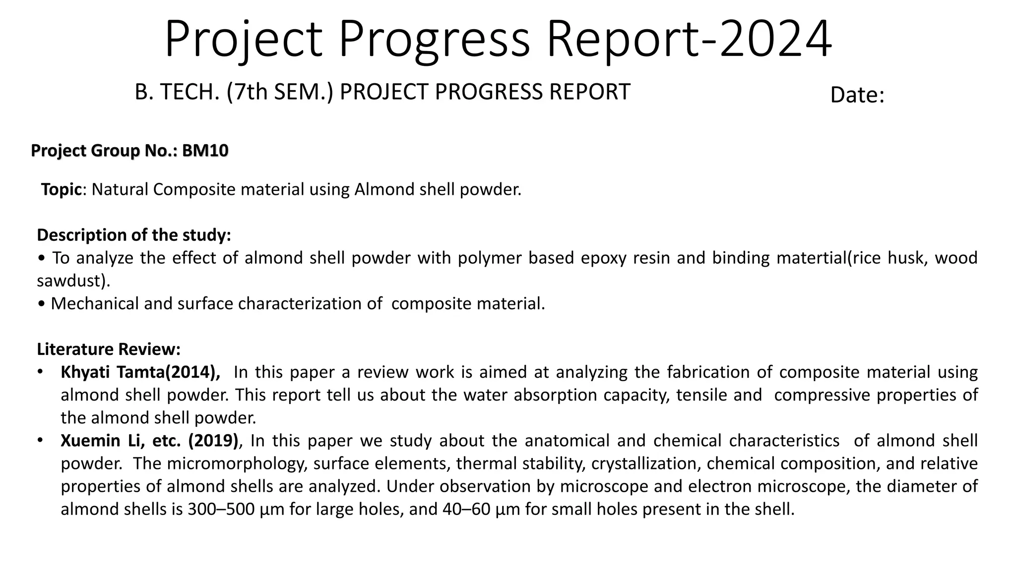Project Progress Report about college project.pptx