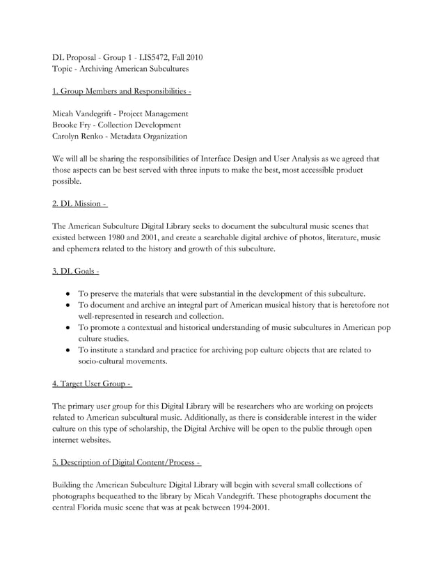 Digital Library Project Proposal | DOC