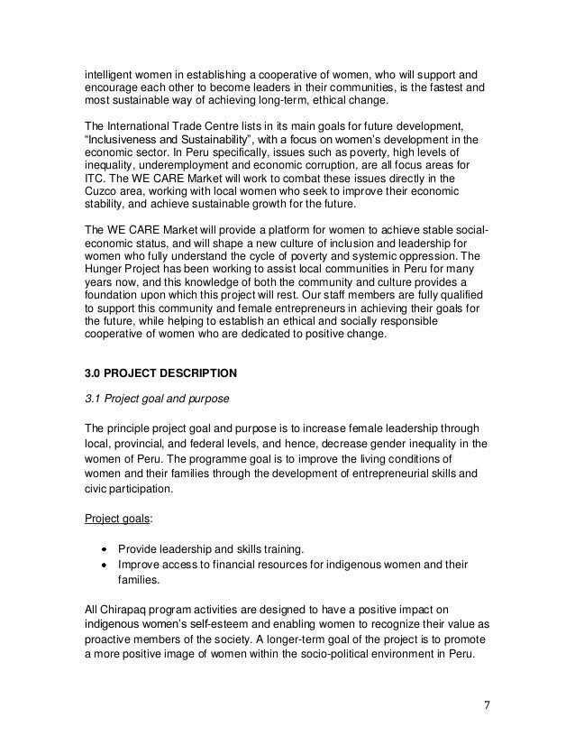 Project proposal