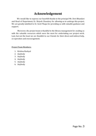 Project proposal Module | DOCX