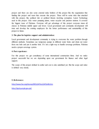 Project proposal | DOCX | Water Services | Home Utilities