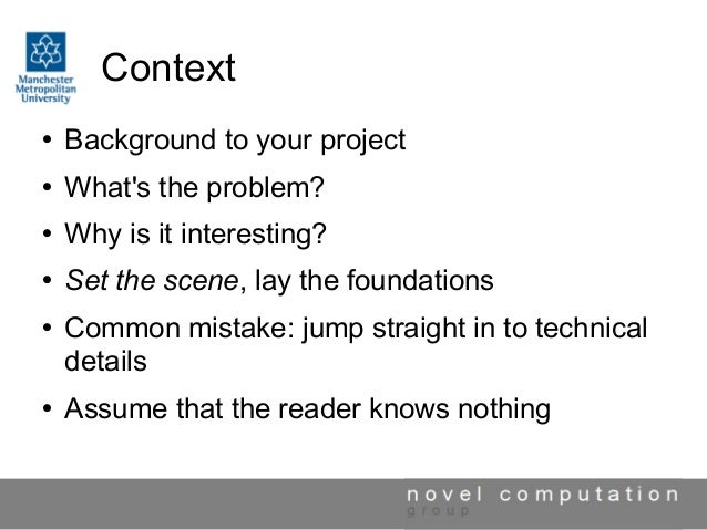 How to write a project proposal