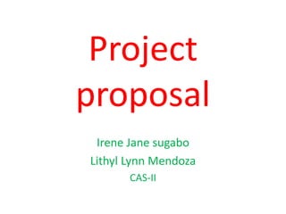 Project proposal | PPTX