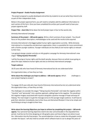 Project proposal | PDF