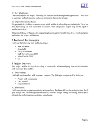 Project Proposal | PDF