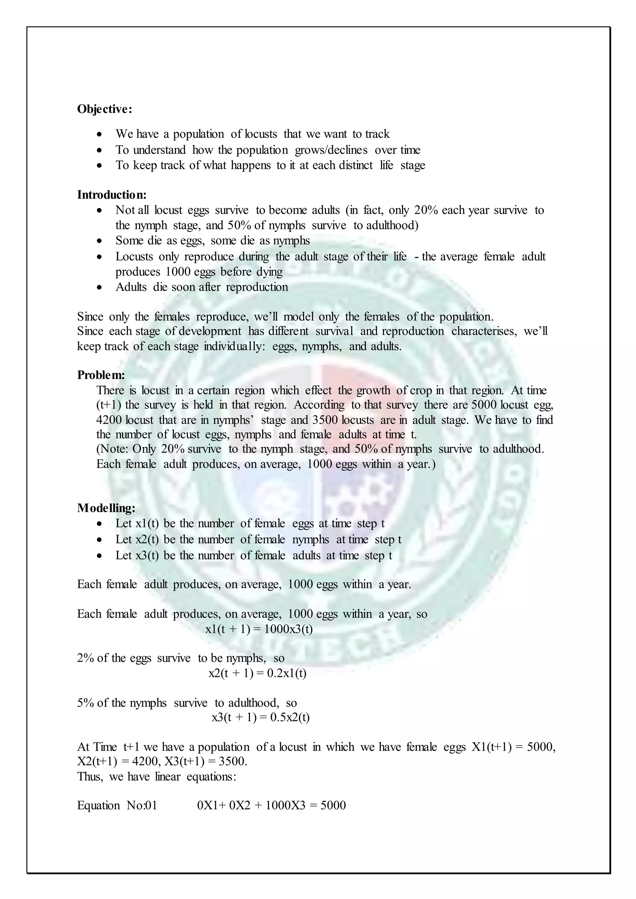 Application of Linear Algebra in real life | PDF