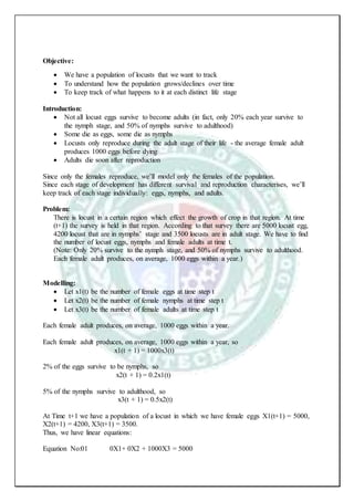 Application of Linear Algebra in real life | DOCX