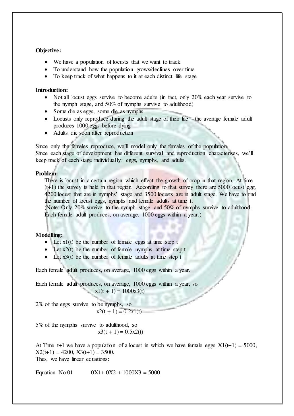 Application of Linear Algebra in real life