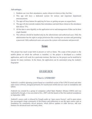 Mobile Application Project report | DOCX