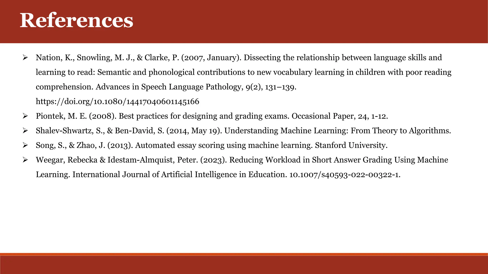 Automated Content Grading using machine learning and natural language processing | PPTX