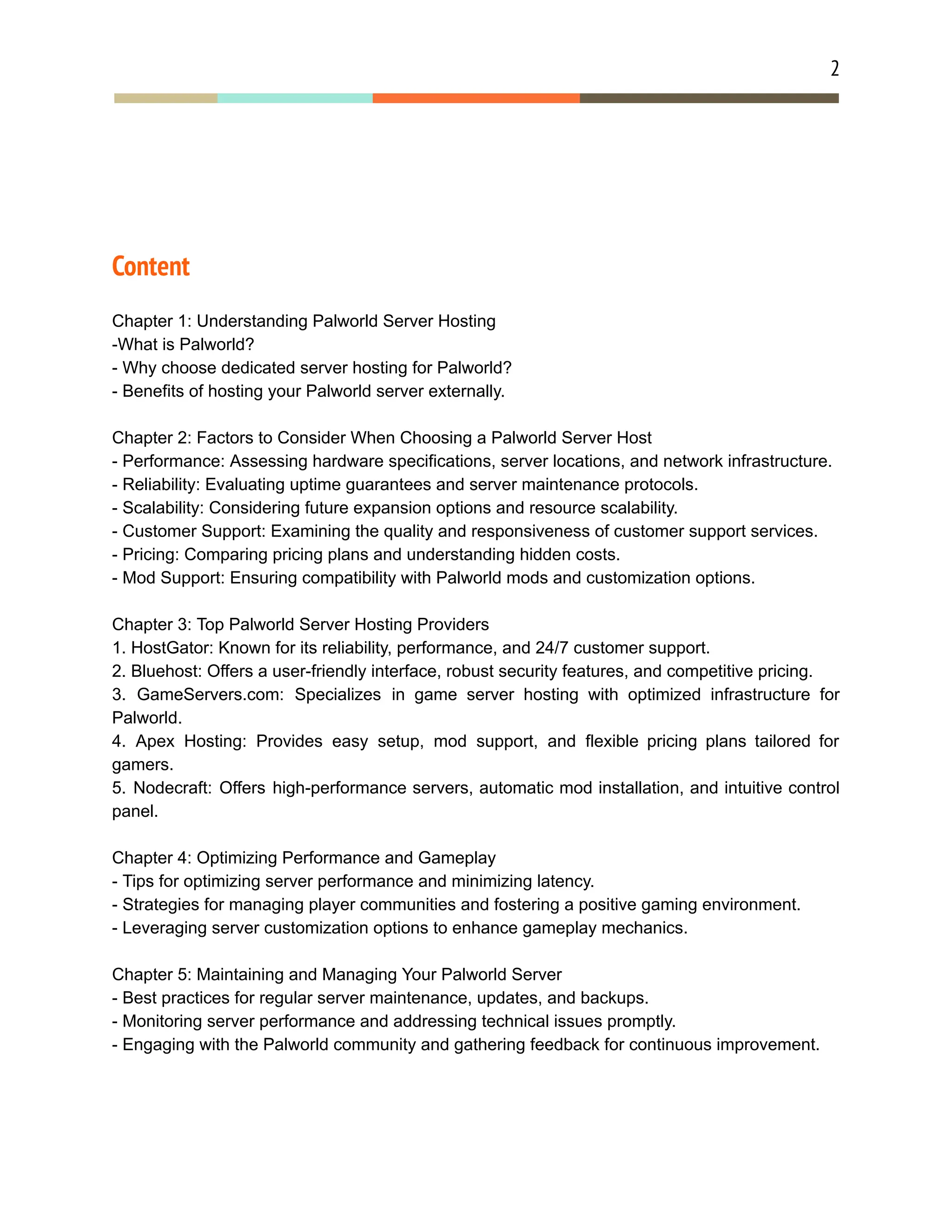 Best Palworld Server Provider | Updated Version | 2024 | PDF