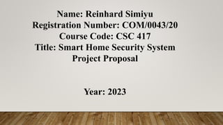 Smart Home Security Project Proposal.pptx